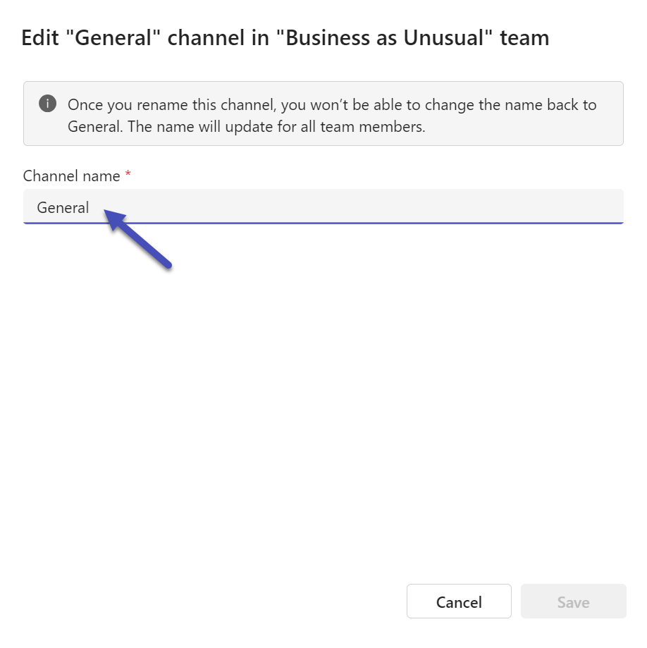 How to Rename the General Channel in Microsoft Teams - HANDS ON Teams